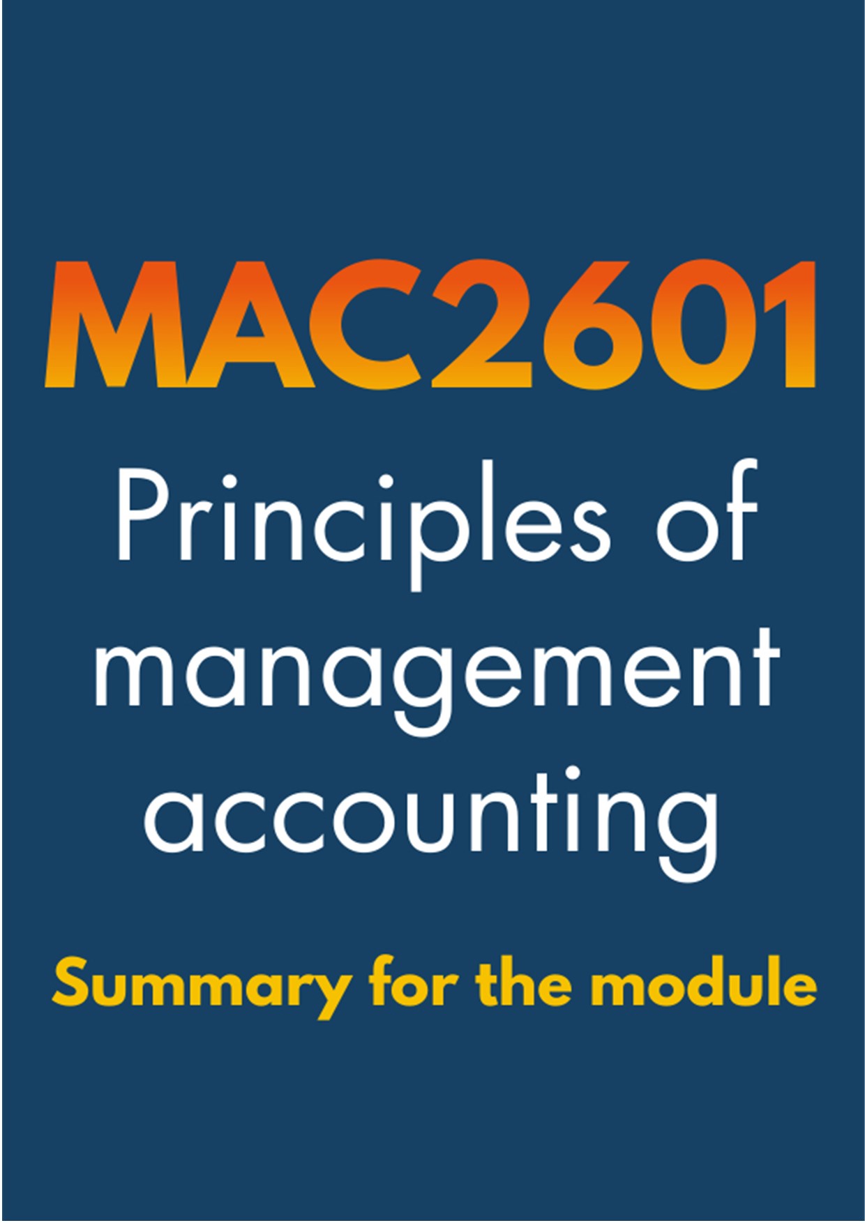MAC2601 | Exam Revision Notes | www.studypass.co.za