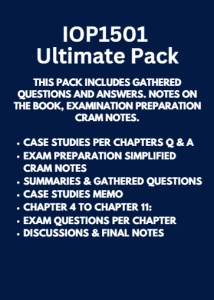 IOP1501 New Exam Pack - All you need! - StudyPass
