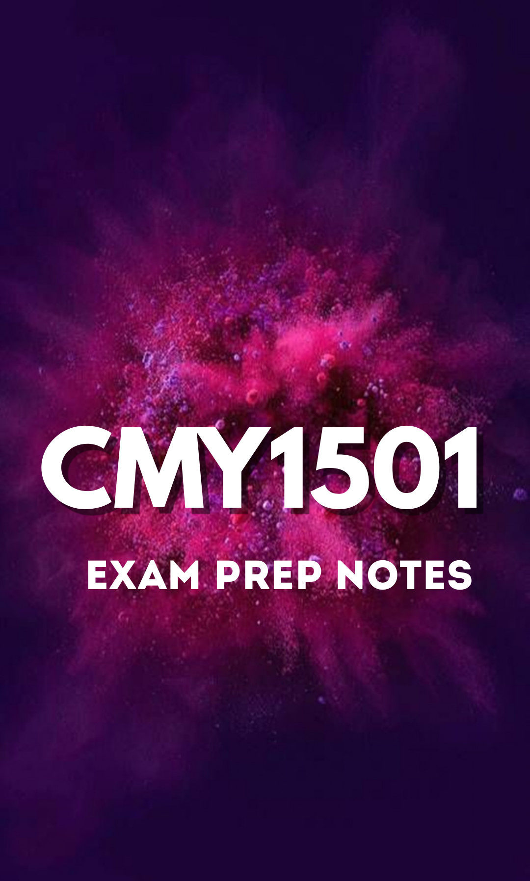 CMY1501 | Questions and Answers | StudyPass
