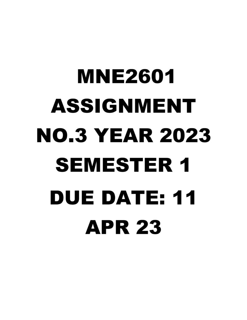 AOM4801 ASSIGNMENT 2 YEAR 2023 SUGGESTED SOLUTIONS : StudyPass