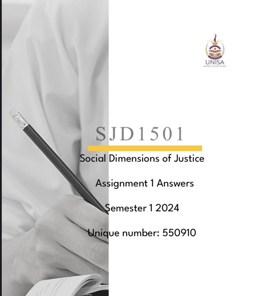 SJD1501 ASSIGNMENT 1 (ANSWERS) SEMESTER 1 2024 - StudyPass