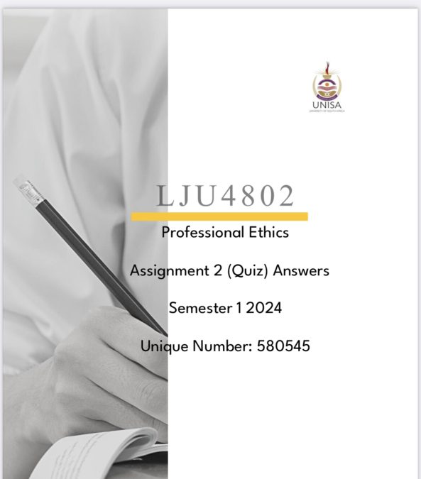 LJU4802 ASSIGNMENT 02 SOLUTIONS ,SEMESTER 1 ,2024 - StudyPass