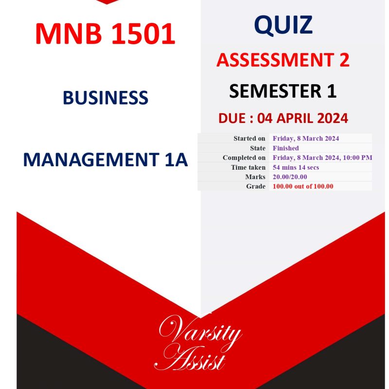 MNB1501 & MNB1601 Prescribed Book (PDF Format) Introduction To Business ...