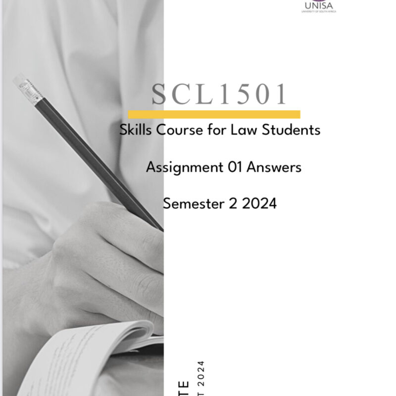 SCL1501 - Skills Course for Law Students | Latest Study Notes and Exam ...