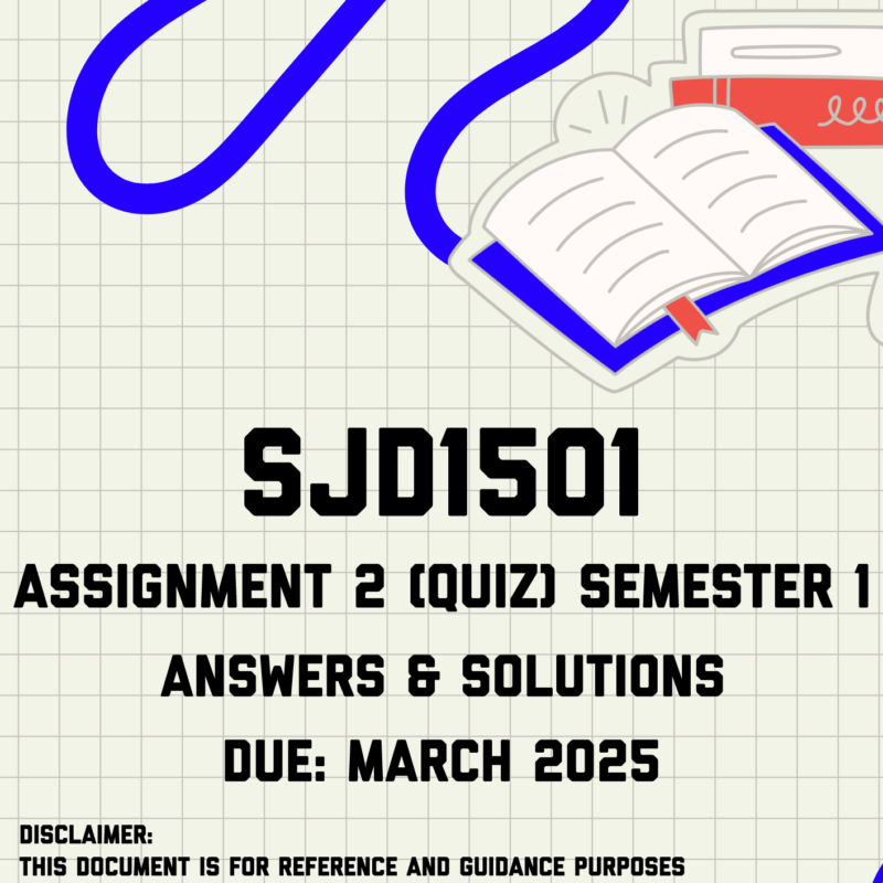 IRM1501 Assignment 2 Semester 1 | Due April 2025 | Fully Answered ...