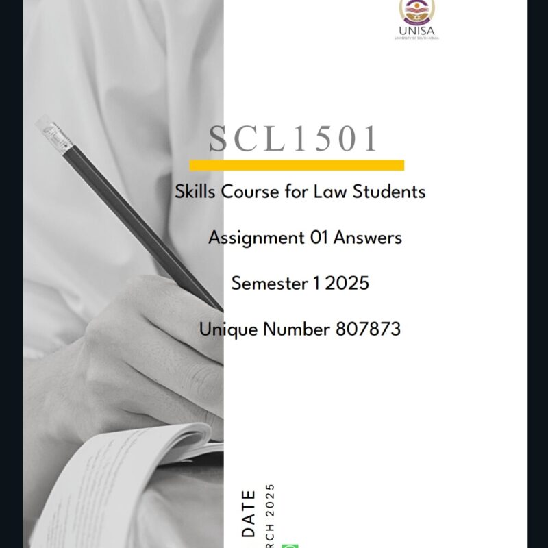 SCL1501 - Skills Course for Law Students | Latest Study Notes and Exam ...