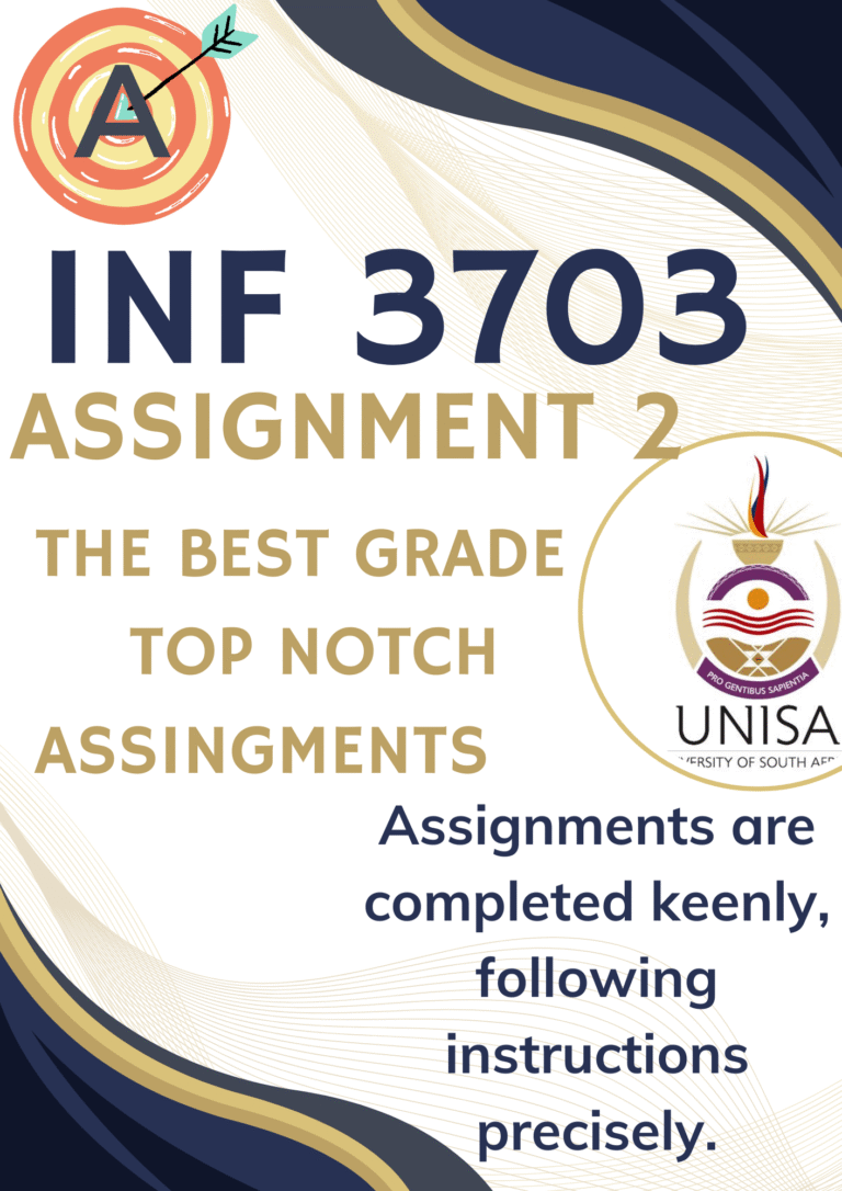 INF3703 Assignment 2 |100% Complete Answers| 2025 - Due 27 June 2025 - StudyPass