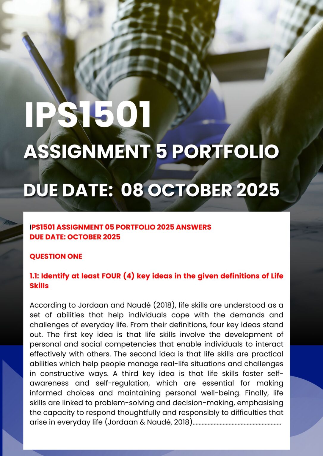 IPS1501 ASSIGNMENT 5 PORTFOLIO MEMO 2025 |DUE DATE OCTOBER 2025 ...