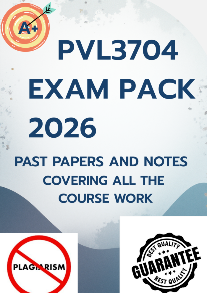 PVL3704 - EXAM PACK 2026 - StudyPass