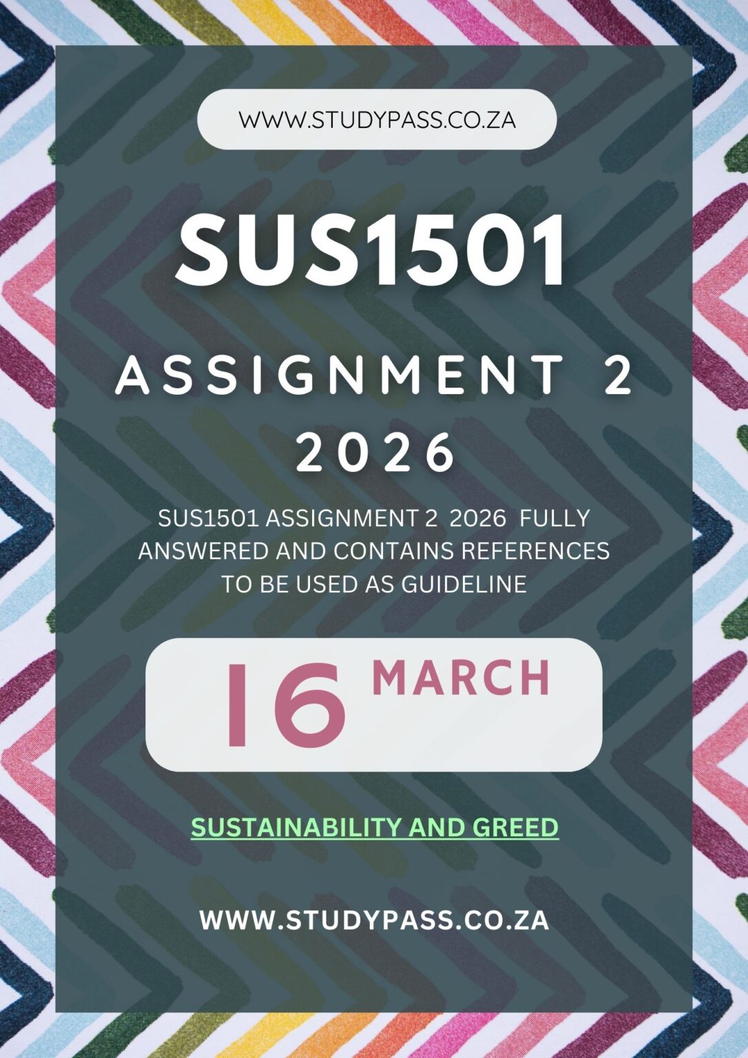 SUS1501 Assignment 2 (2026) | Complete Solutions & Detailed Answers ...