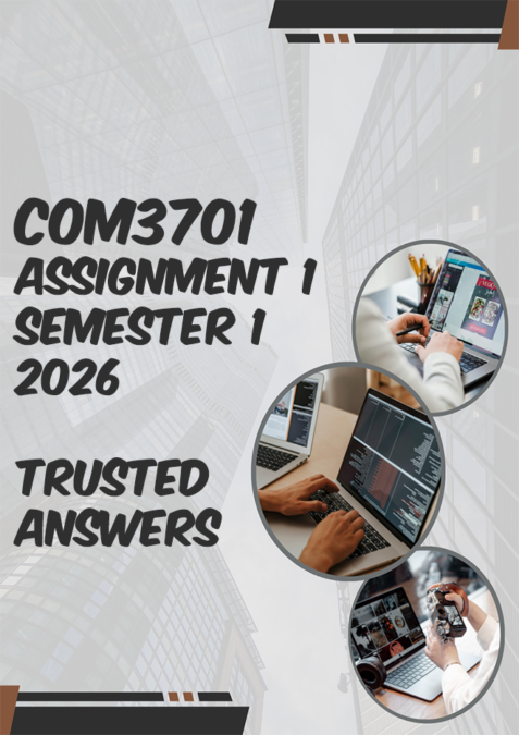 Com3701 Assignment 1 Semester 1 2026 100 Trusted And Best Answers 26 0380