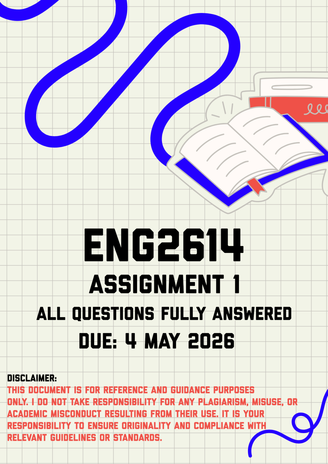 ENG2614 Assignment 1 Memo | Due 4 May 2026 - StudyPass