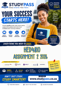 HED4810 Assignment 2 2026 (ANSWERS) - Due 16 JULY 2026 (100% TRUSTED ...